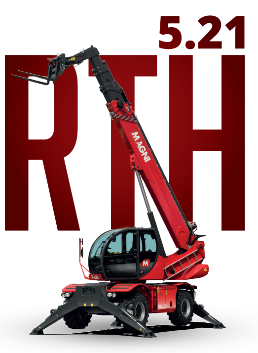 Teleskopstapler Roto 5t / 21m (Magni RTH5.21) » Bleser Mietstation